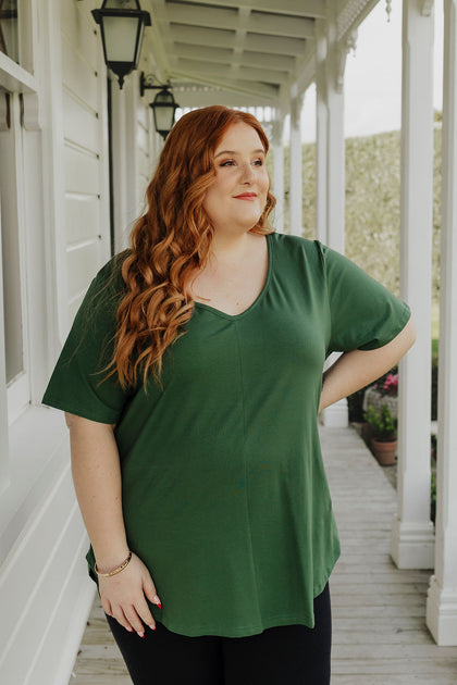 Emmy Tee - Khaki – Ruby & Rain